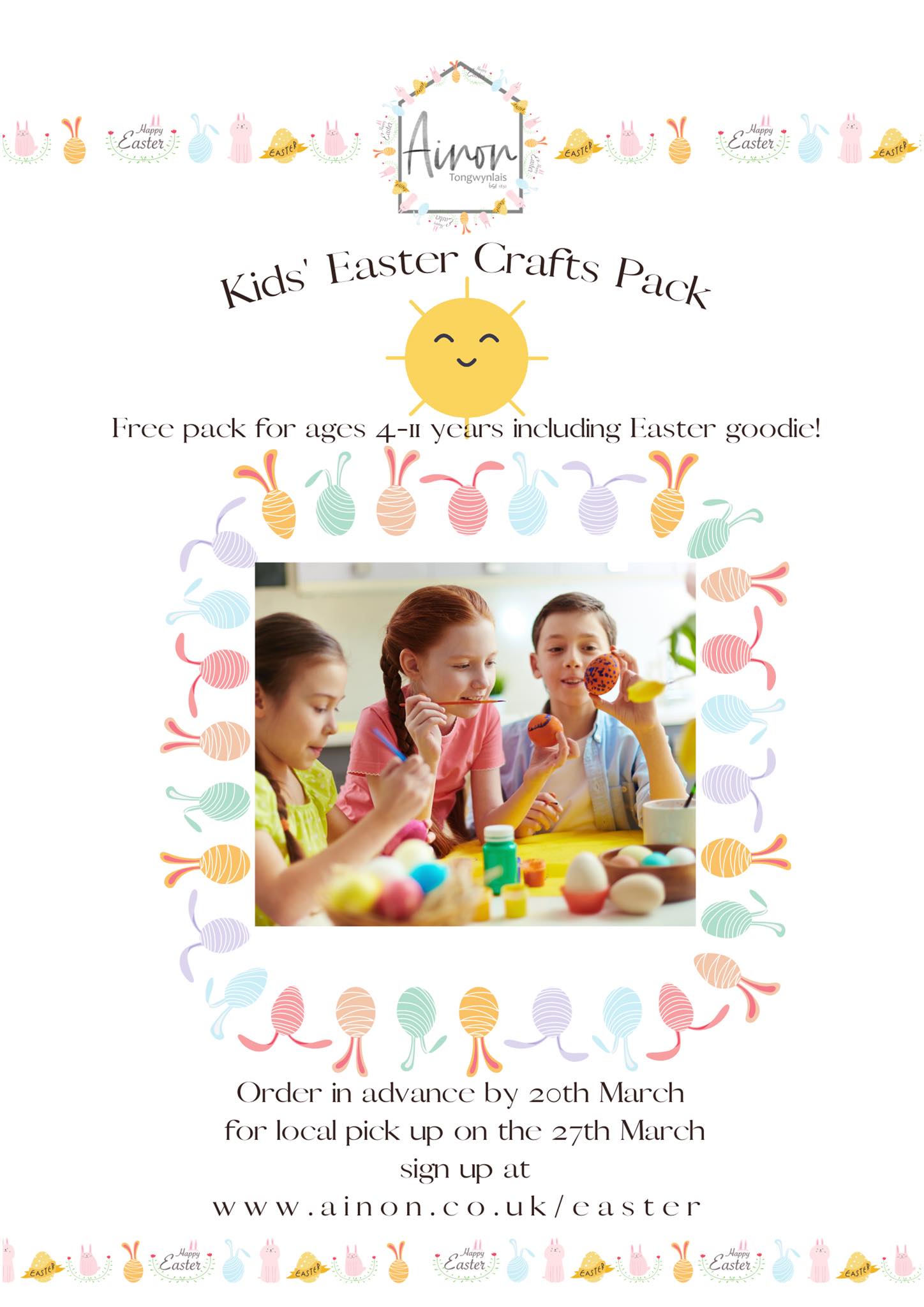 Kids’ Easter Craft Pack – Ainon Baptist Church: Tongwynlais